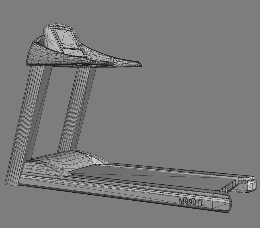 3d model treadmill