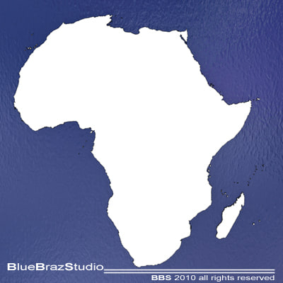 3d model africa maps