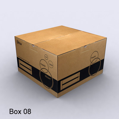 cardboard box 3d max