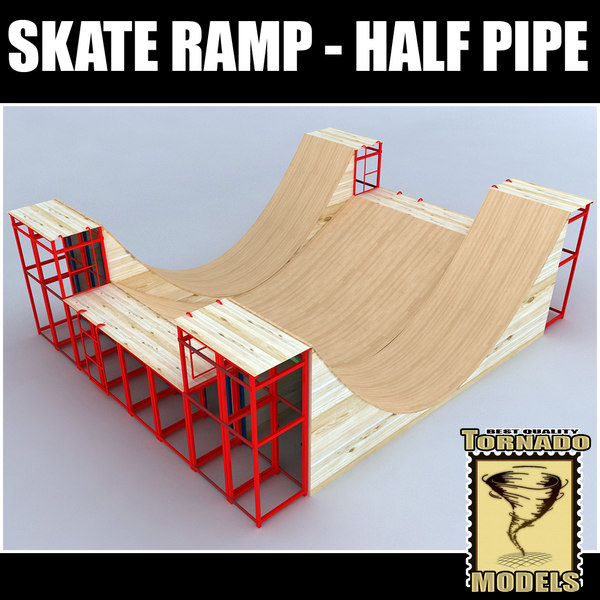 scale halfpipe 3d max