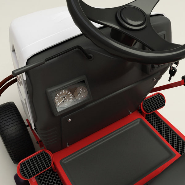 3d lawn mowers model