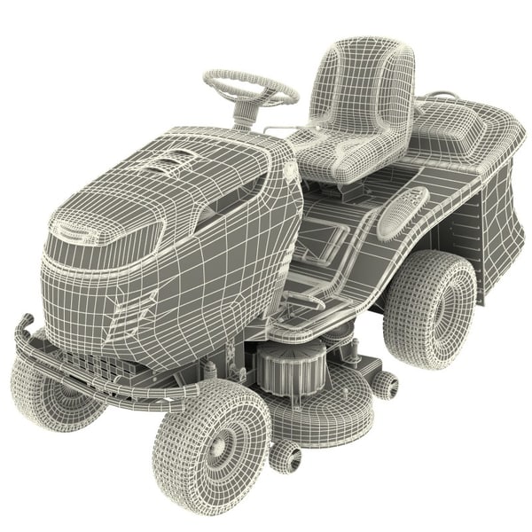 3d lawn mowers model