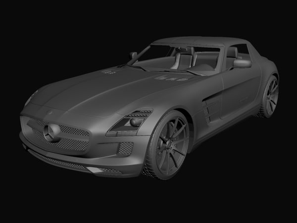 mercedes benz sls 3d c4d