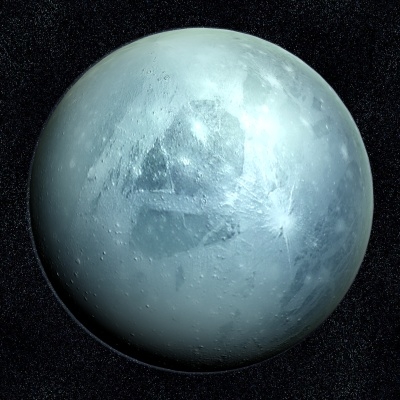 pluto planet 3d model