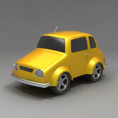 cartoon car 3d model