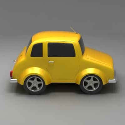 cartoon car 3d model