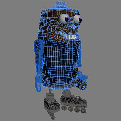 3d cartoon batteryman battery man character