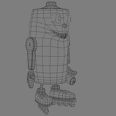 3d cartoon batteryman battery man character