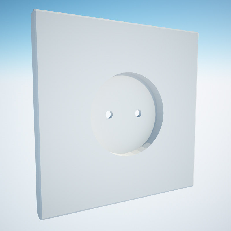 3d plughole plug model