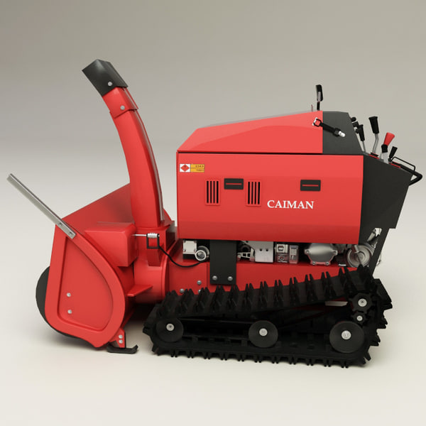 3d model snow thrower caiman snowpy