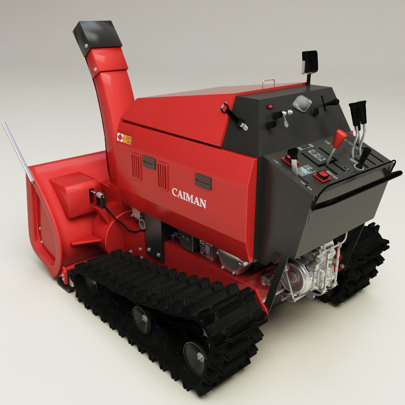 3d model snow thrower caiman snowpy