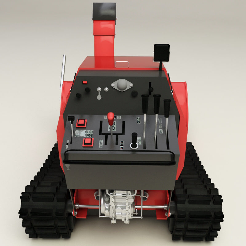 3d model snow thrower caiman snowpy