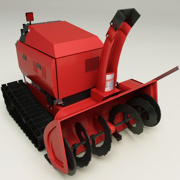 3d model snow thrower caiman snowpy
