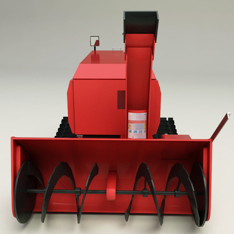 3d model snow thrower caiman snowpy