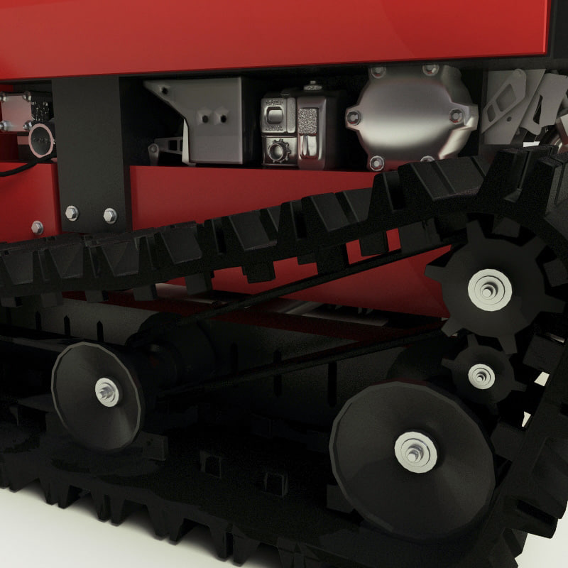 3d model snow thrower caiman snowpy