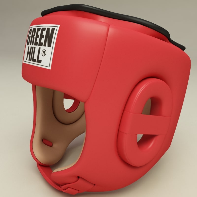 3d model of training boxing helmet