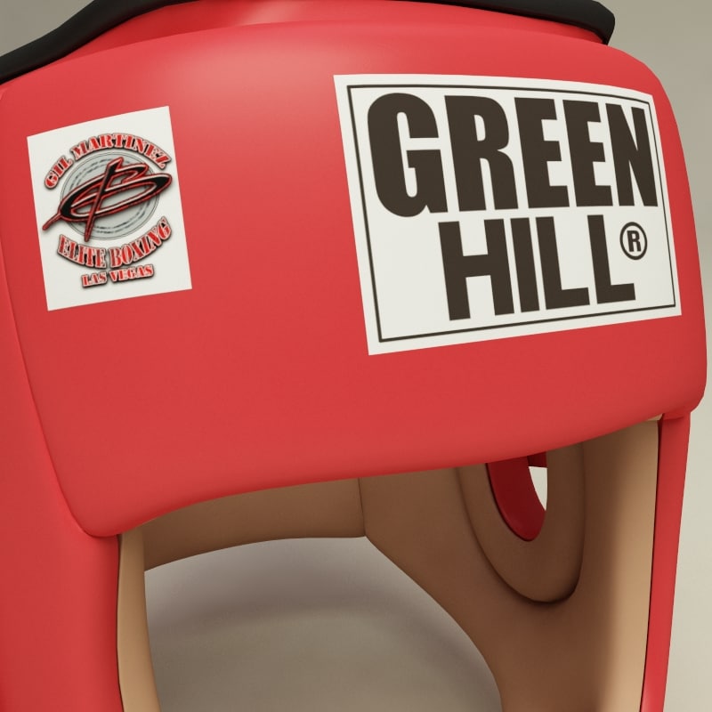 3d model of training boxing helmet