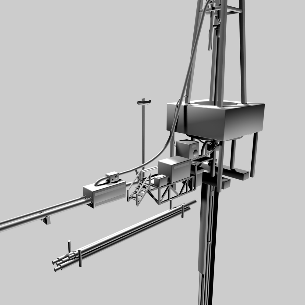 3d derrick scene