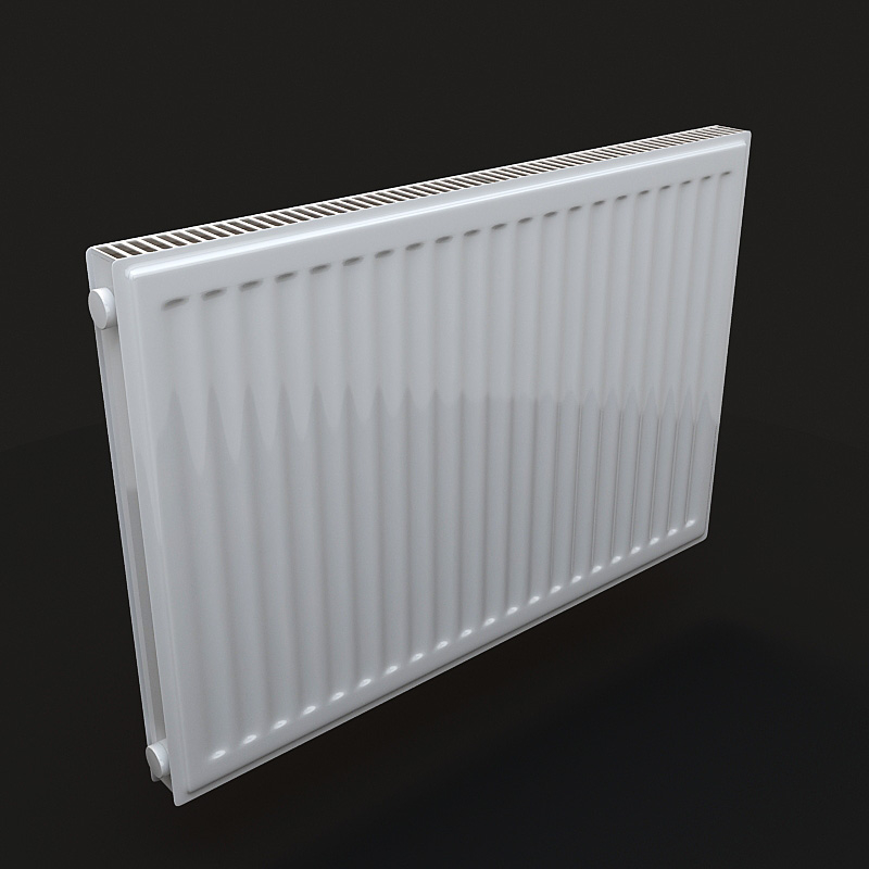 3d radiator heating model