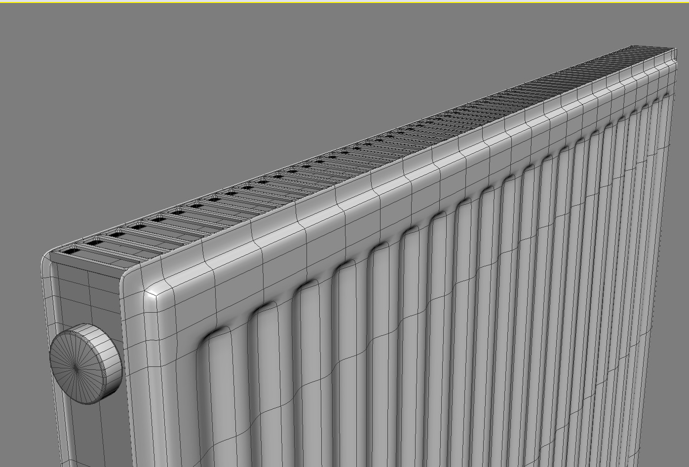 3d radiator heating model