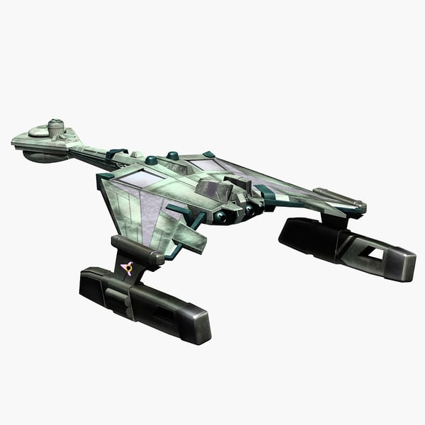 3d model alien space cruiser spaceship