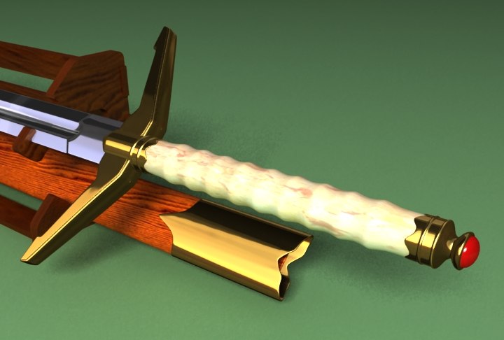 3d model sword