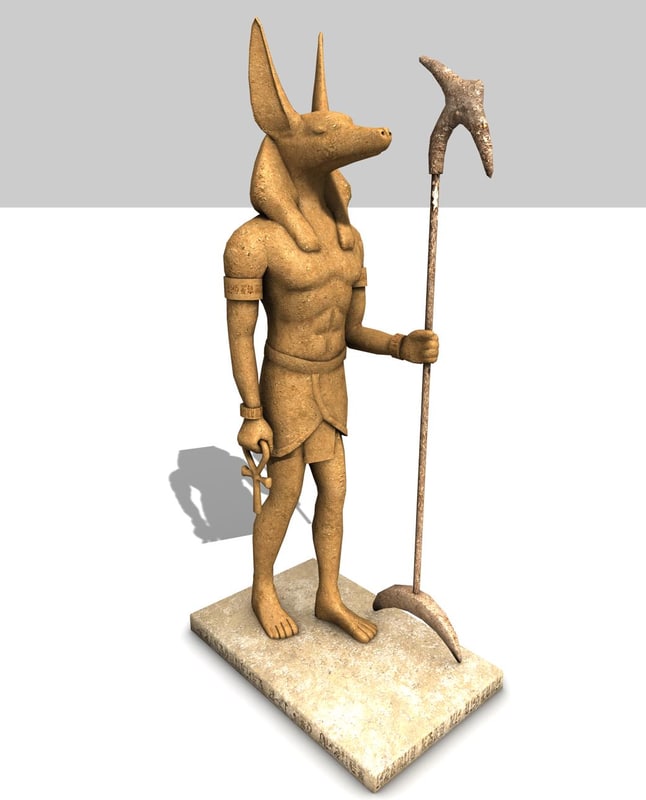 3d model of anubis