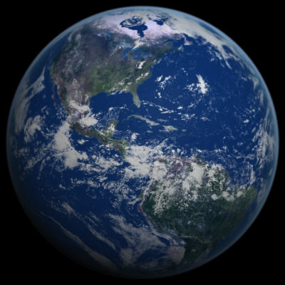 3d semi-realistic earth realistically