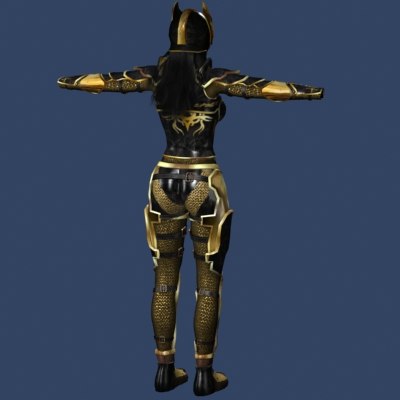 3d female warrior armor outfits