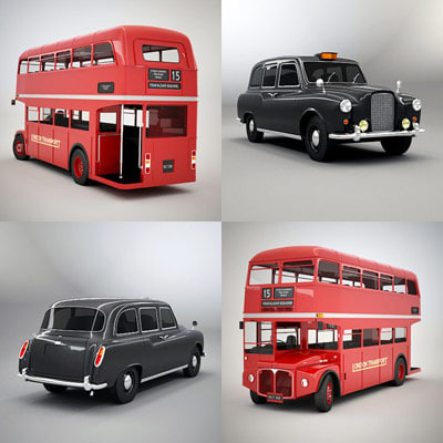 classic routemaster london cab 3d 3ds