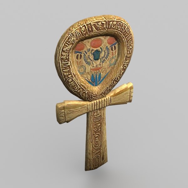 3d model of ankh