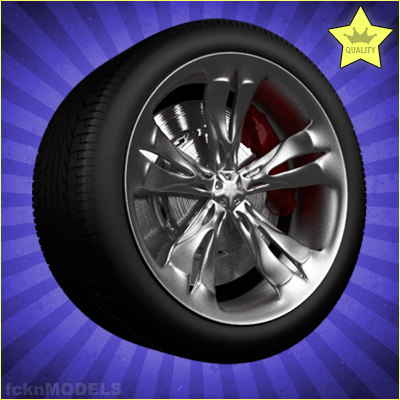 car wheel 3d model