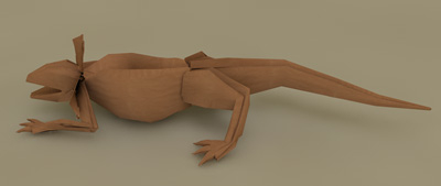 origami paper 3d model