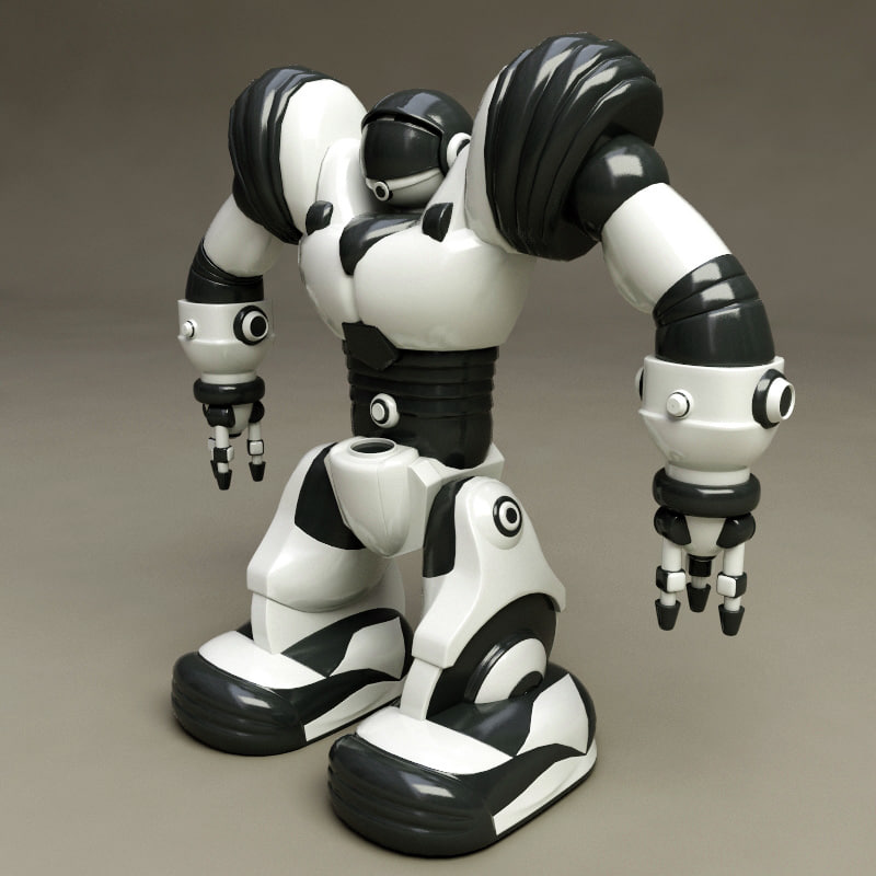 3d robot toy robosapien static model
