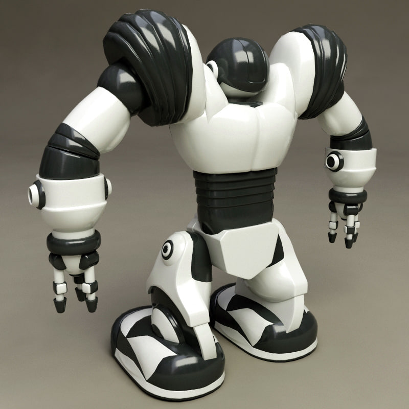 3d robot toy robosapien static model