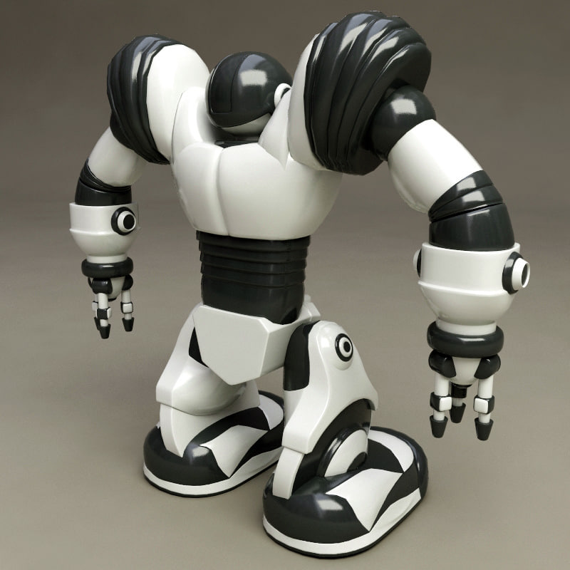 3d robot toy robosapien static model