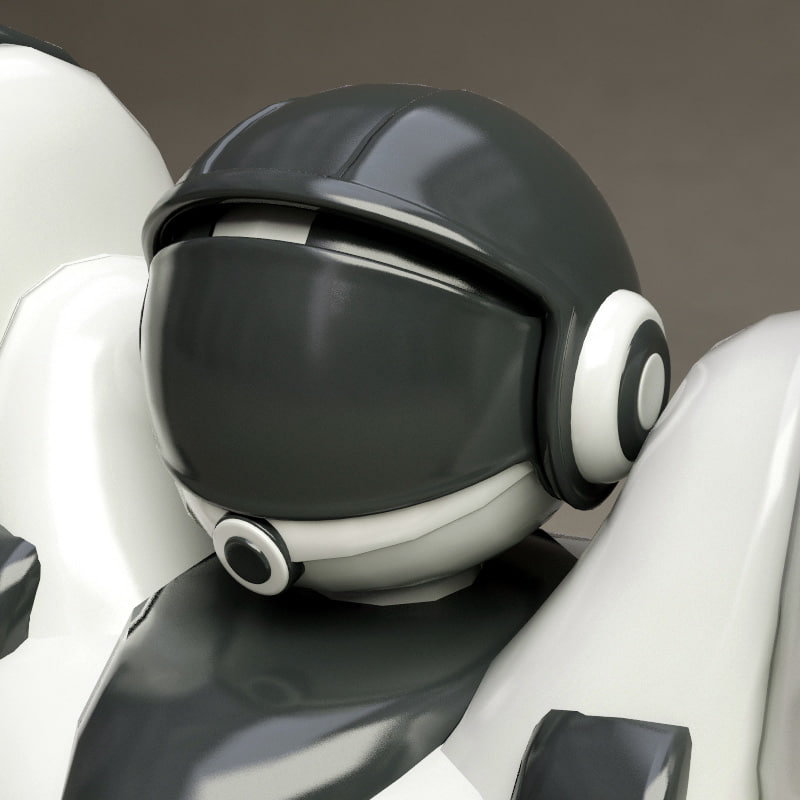 3d robot toy robosapien static model