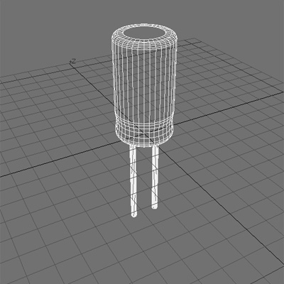 3d capacitor model