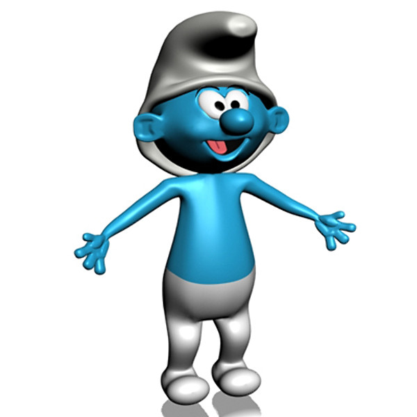 smurf schtroumpf 3d max