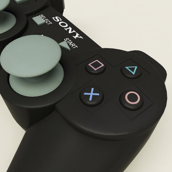 3d model controlers sony playstation