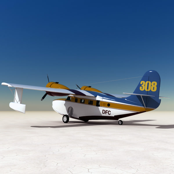 modelo 3d Aviones anfibios de ganso Grumman - TurboSquid 512075