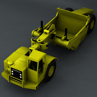 3d rusty scraper model