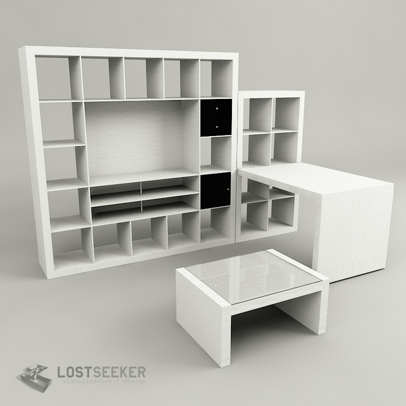 ikea expedit set 3d max