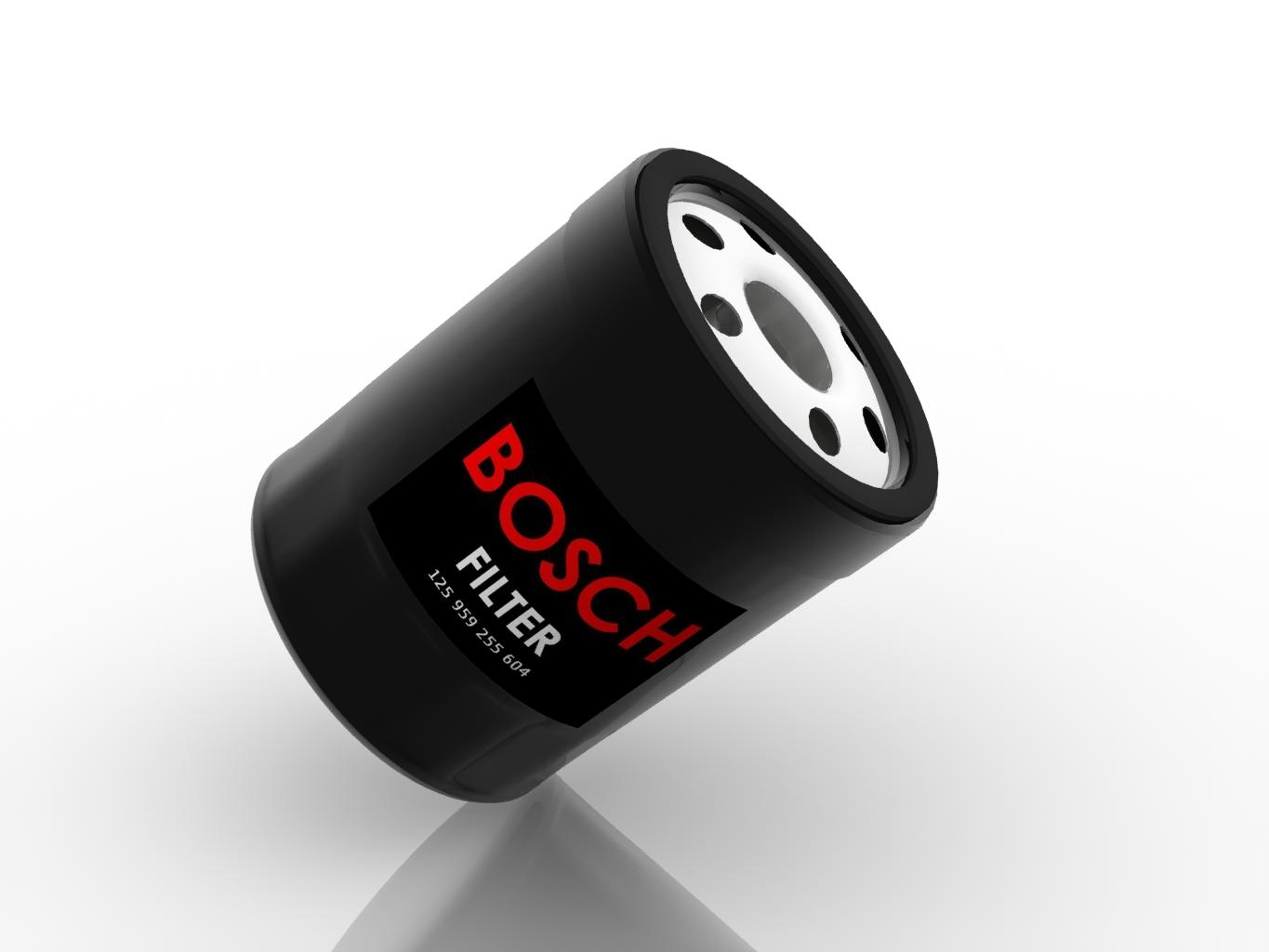 car oil filter parts animation 3d model