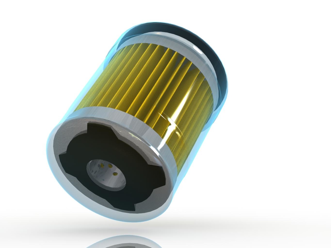 car oil filter parts animation 3d model