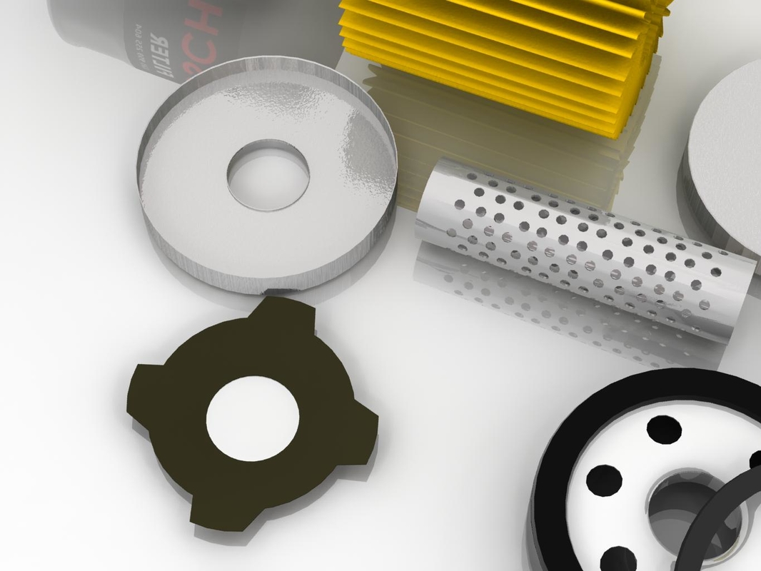 car oil filter parts animation 3d model
