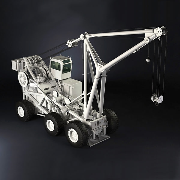 flight deck crane tilly 3d model