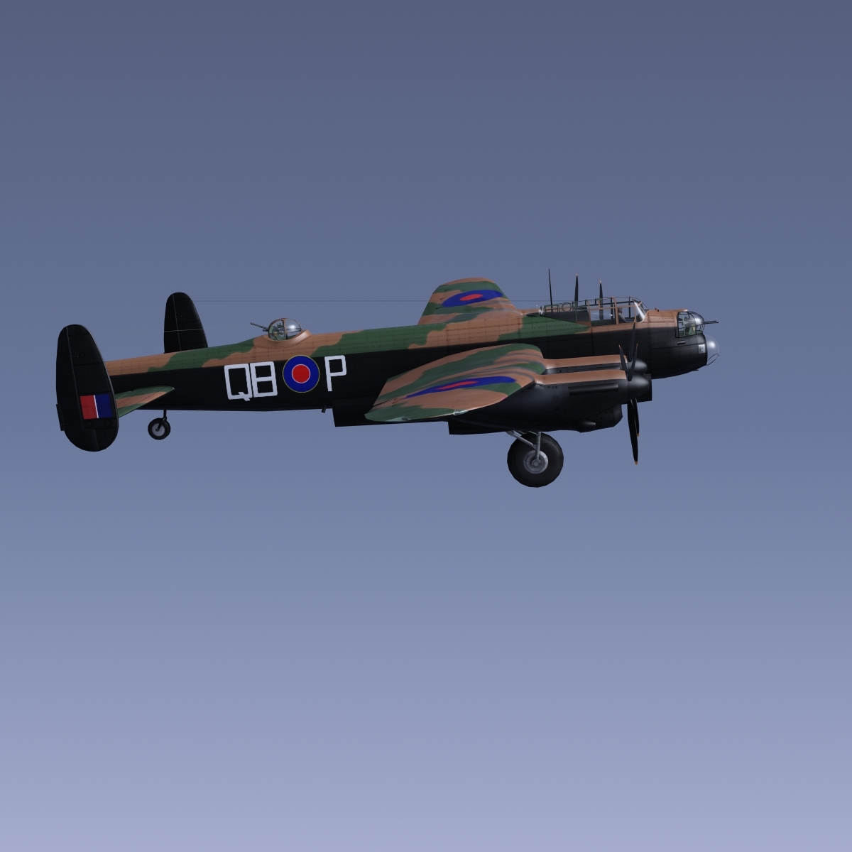 lancaster iii 3d model