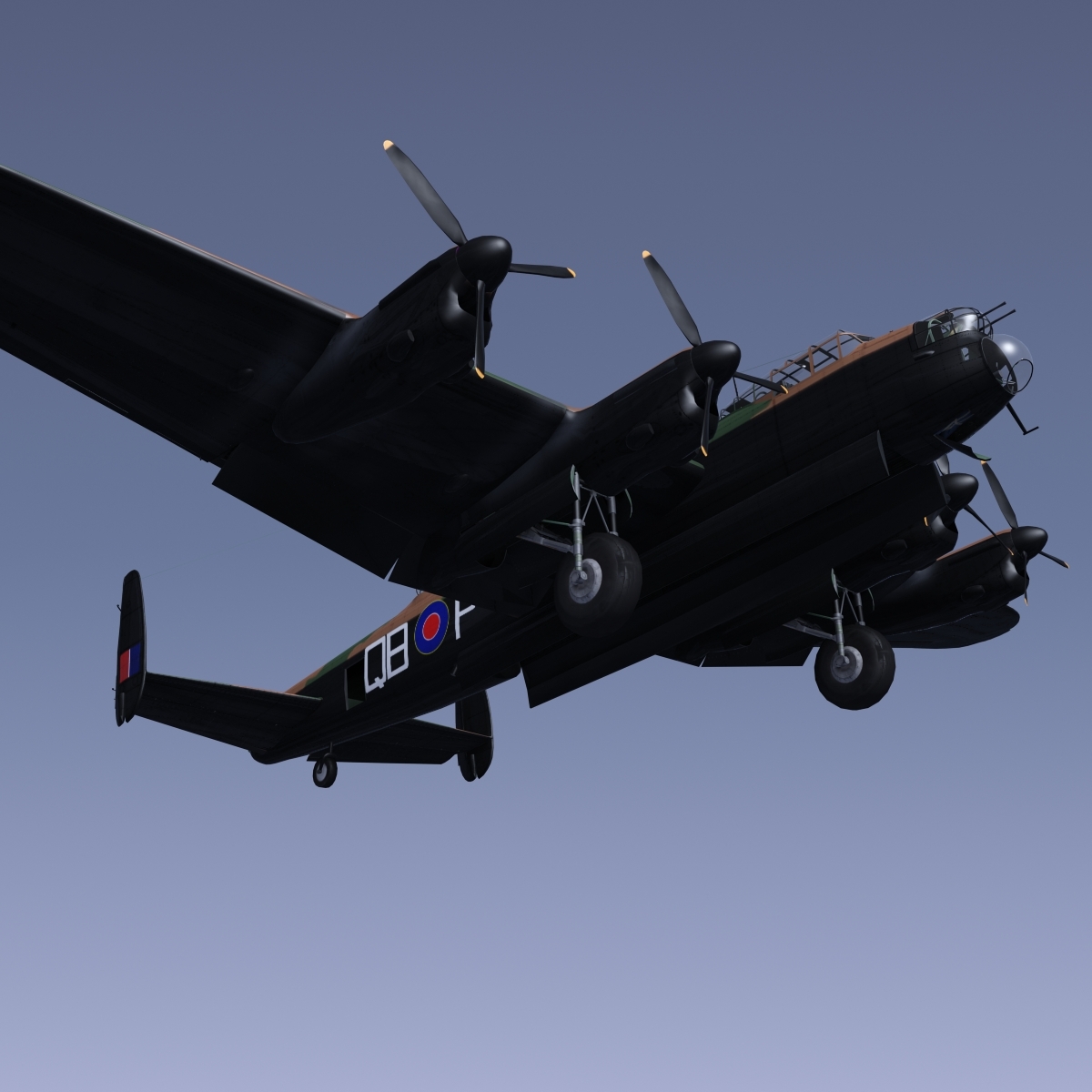 lancaster iii 3d model