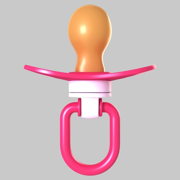 3d pacifier modelled